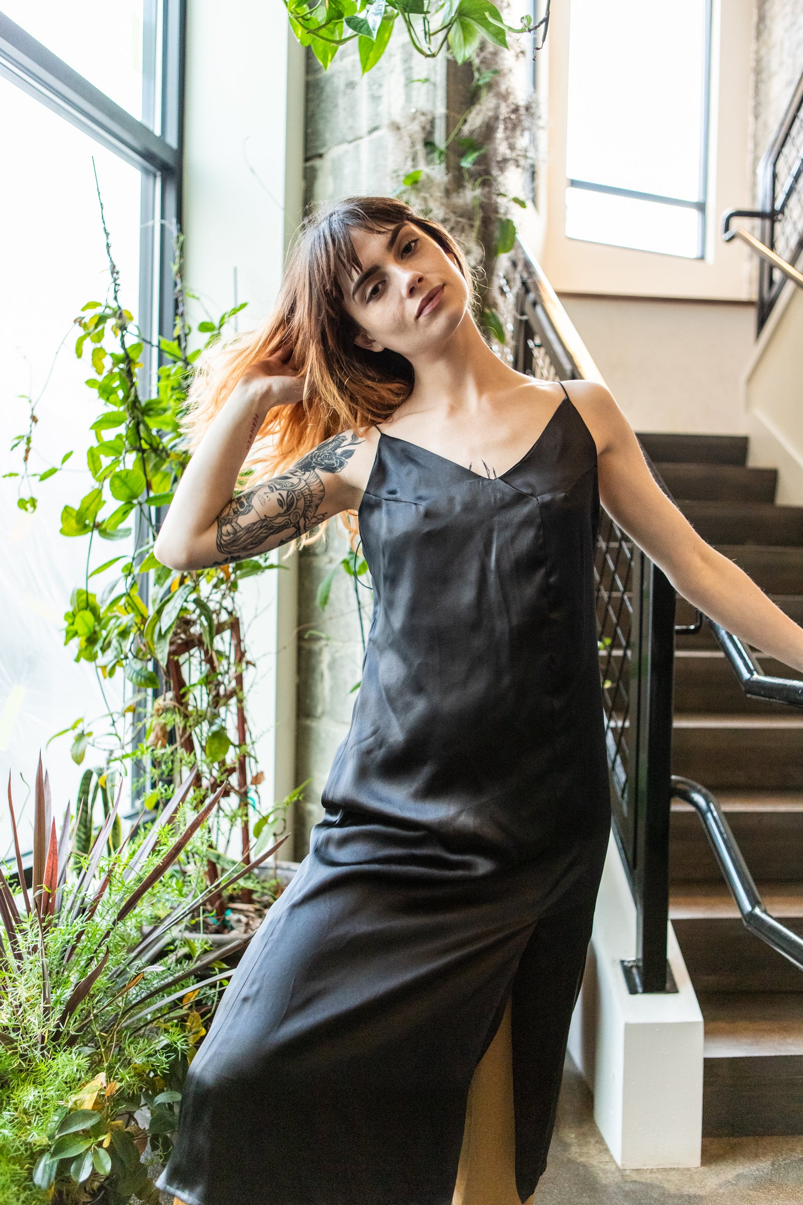 Silk lingerie dress – Popella